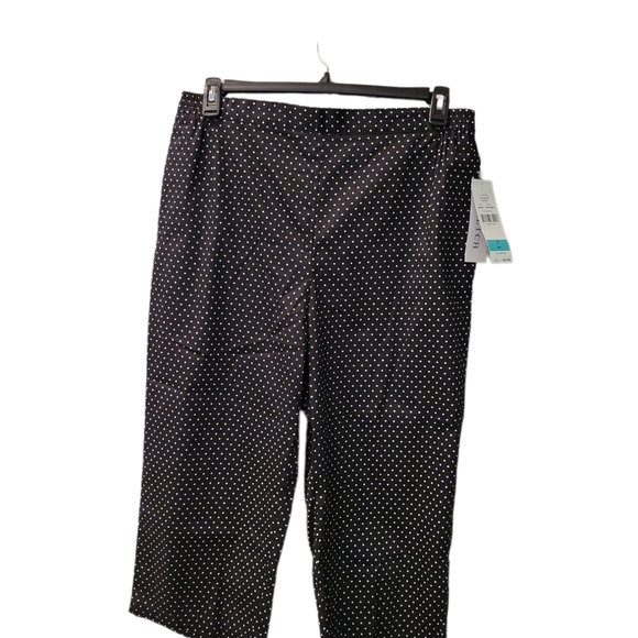 Koret | Pants & Jumpsuits | Capri Pants 6 Black White Dots Nwt By Koret ...